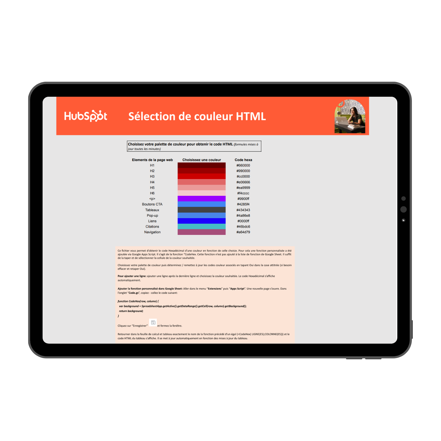 Sélection de couleur HTML